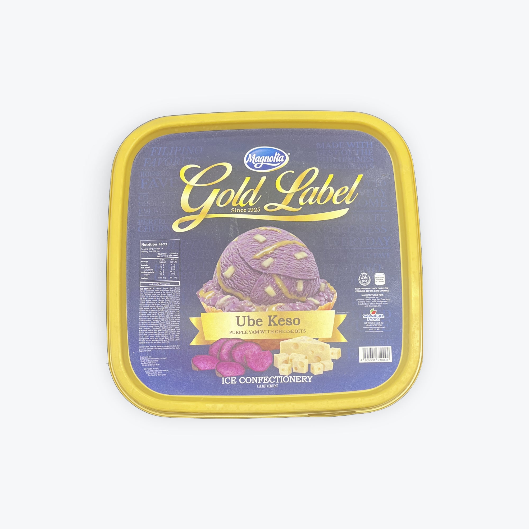 Magnolia Ice Cream Ube keso 1.5L | JD Pinoy & Asian Grocery